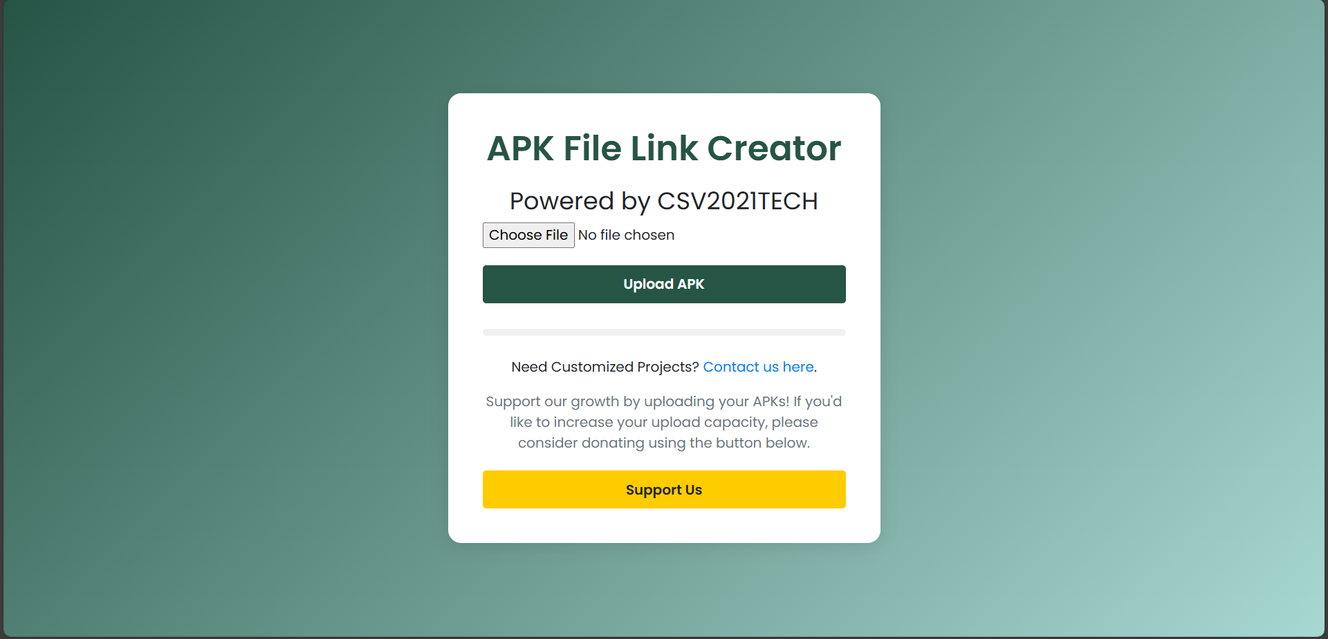 APK File Link Creator